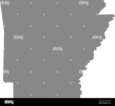 Gray Cmyk Color Map Of Arkansas Usa Stock Vector Image And Art Alamy