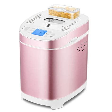 Pink Color Steel Body Home Automatic Bread Machine Intelligent Multi