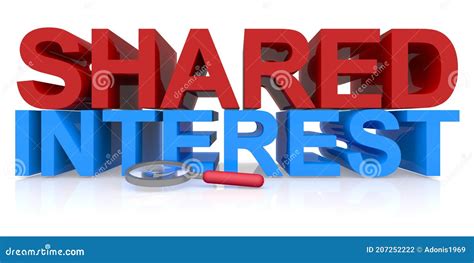 Shared Interest Venn DIagram Common Goal Mutual Benefit Stock Image CartoonDealer