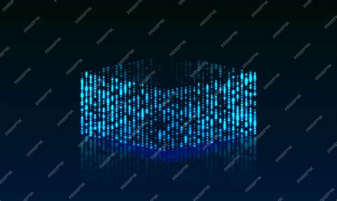 Premium Vector 3d Big Data Cube Made Of Glowing Particles Isometric