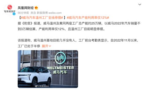 威马工厂全线停摆！搜狐汽车搜狐网