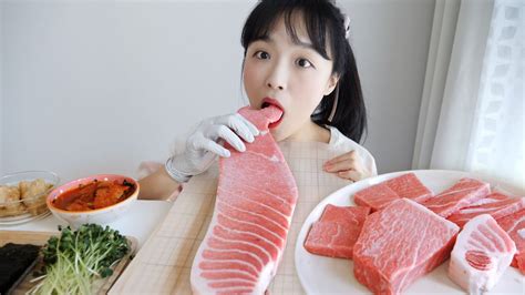 최고급 참치🐟참다랑어 통뱃살 리얼사운드 먹방 뱃살 이럴거면 참치로 태어날걸 D Youtube