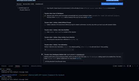 cannot call the cli with tc · thunderclient thunder client support