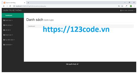 Chia Sẻ Source Code đặt Phòng Khách Sạn Php Thuần Có Báo Cáo