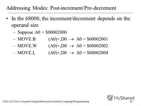 Презентация на тему: "CEG 320/520: Computer Organization and Assembly ...
