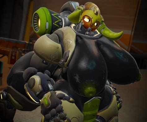 Rule 34 1girls 3d Big Breasts Blizzard Entertainment Breasts Female Huge Breasts Nipples Orisa