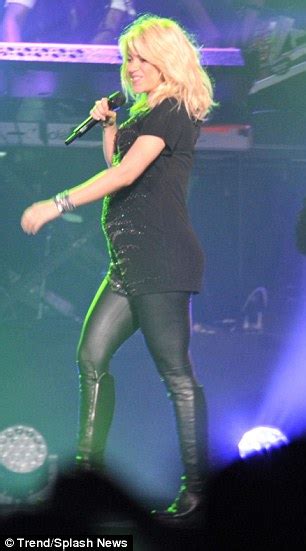 Shakira Shows Off Her Growing Shape On Stage As The Pregnant Star Gives