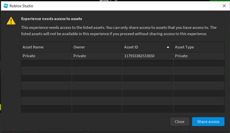 Cannot Give Access To An Audio Asset Made By A Friend Engine Bugs Developer Forum Roblox