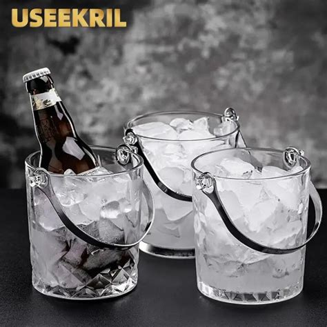 Glass Ice Bucket Set 900ml Bt036 5857 Ncslk