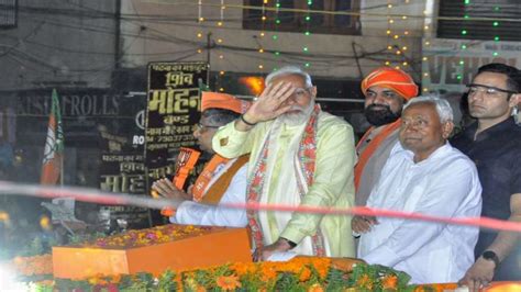 Glimpses From Pm Modis Grand Roadshow In Patna Pics