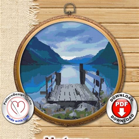 Cross Stitch Pattern Landscape Etsy