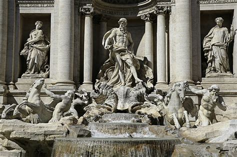 Hd Wallpaper Italy Rome Palace Trevi Fountain Trevi Fountain In