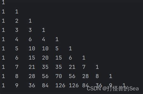 杨辉三角java实现 Csdn博客