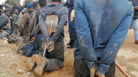 More Illegal Miners Resurface From The Disused Mine In Stilfontein
