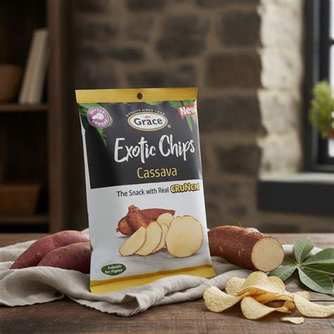 Grace Exotic Chips Cassava 75g The Black Farmer