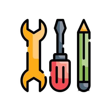 Technical Tools Vector Outline Filled Icon Cloud Computing Symbol Eps 10 File 16877943 Vector