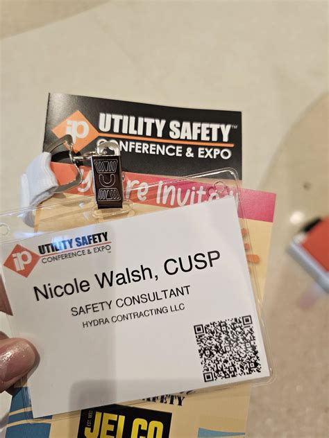 Nicole Walsh Csp Chst Cusp On Linkedin Day One Utility Safety Conference