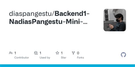 GitHub Diaspangestu Backend NadiasPangestu Mini Project