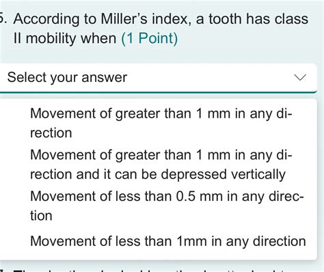 According To Millers Index A Tooth Has Class Studyx