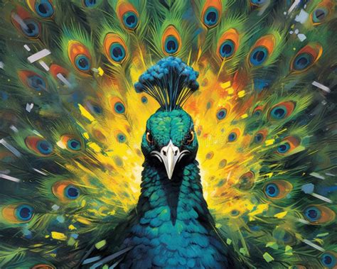 Peacock Form And Spirit Through An Abstract Lens Dynamic And