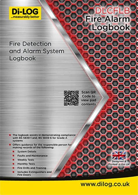 Dilog Dlcflb Fire Detection And Alarm System Logbook Electricians Log