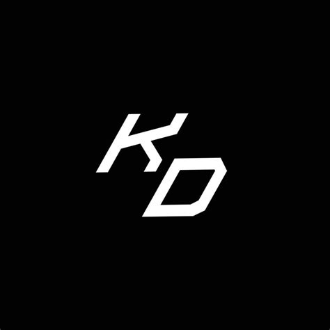 Kd Logo Monogram With Up To Down Style Modern Design Template 20854830