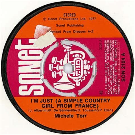 Michele Torr Im Just A Simple Country Girl From France 1977