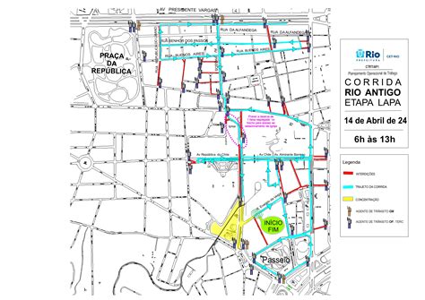 CET Rio divulga esquema de trânsito para a Corrida Rio Antigo Etapa Lapa Prefeitura da