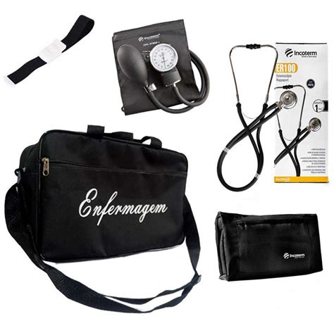 Kit da Enfermagem Básico Bolsa Apar Pressão Esteto Logadu Especializada em produtos