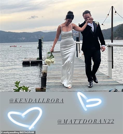 Inside Matt Dorans Romantic Waterfront Wedding To Kendall Bora Daily