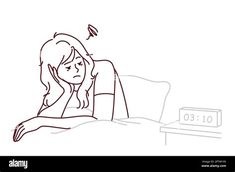 Sick Girl In Bed Cut Out Stock Images Pictures Alamy