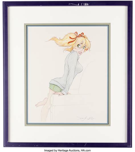 Dean Yeagle Sweater Shorts Mandy Illustration Original Art Lot