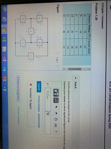 Solved ECE 201 Circuit Analysis Spring 2020 Chegg Com