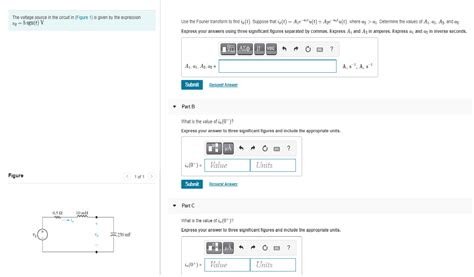 solved 1 use the fourier transform to find io t io t