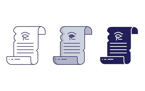 Ancient Scroll Vector Icon 23158278 Vector Art At Vecteezy
