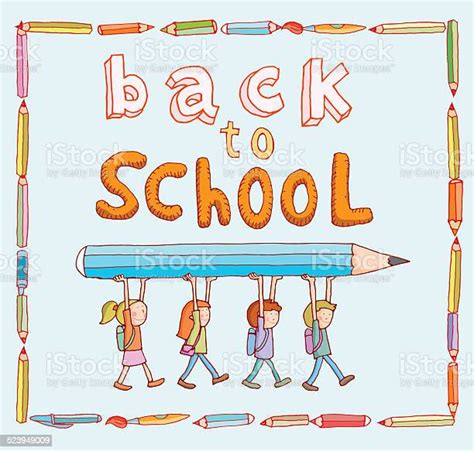 Back To School 아이콘 벡터 일러스트레이션 공부에 대한 스톡 벡터 아트 및 기타 이미지 공부 공예 교습