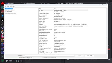 Error Van9003 Enable Secure Boot Valorant