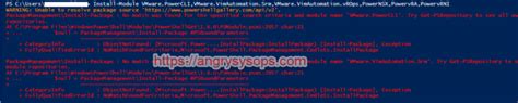 PowerShell WARNING Unable To Resolve Package Source Https Powershellgallery Api V