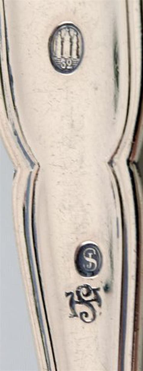 Ten Cake Forks Annemarie Danish Silver Jens Sigsgaard At 1stdibs