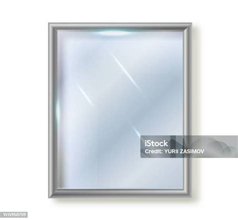 Mirror Is Rectangular Insulated Realistic Rectangular Mirror Frame White Mirrors Template