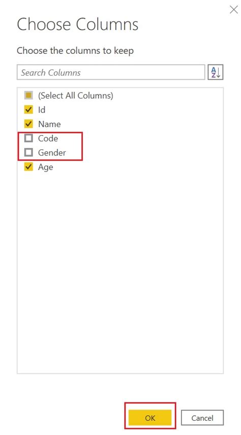 Choose And Remove Columns In Power Query Sql Bi Tutorials