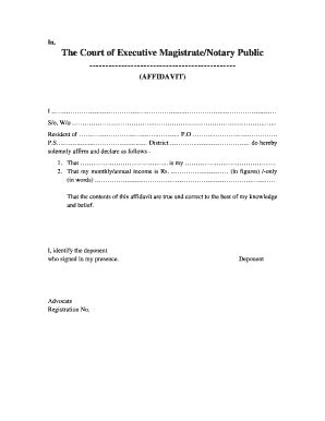 Self Affidavit Format Fill Online Printable Fillable Blank PdfFiller
