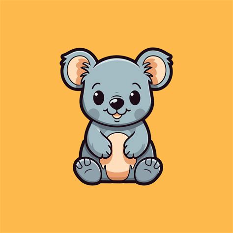 Cute Koala Mascot Vector Illustration 25374543 Vector Art At Vecteezy