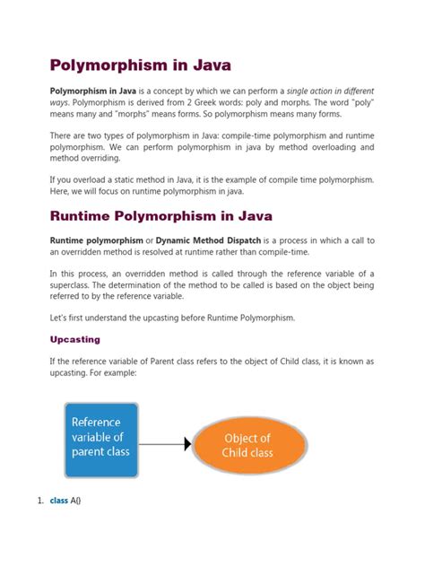 Polymorphism In Jav1 Download Free Pdf Method Computer Programming Class Computer