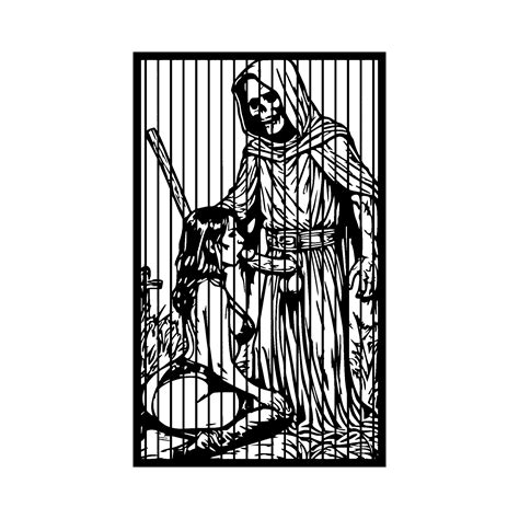 🫦 Grim Reaper Sexy Wall Art・free Stl File For 3d Printing・cults