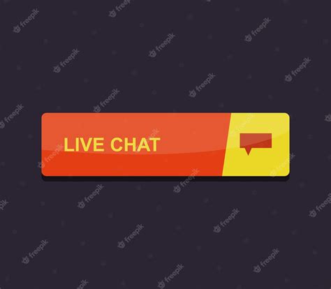Premium Vector Live Chat Button