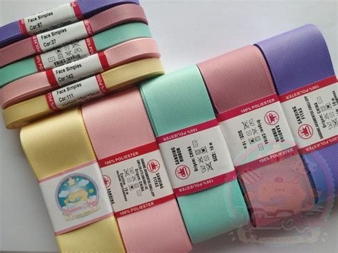 Fitas De Gorgurão Sanding Kit 50 metros 5 cores N 9 38mm X