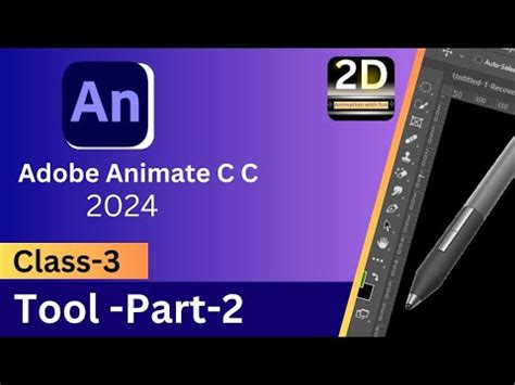 adobe animate cc 2024 Tool Part-2 |adobe animate tutorial 2024 for ...