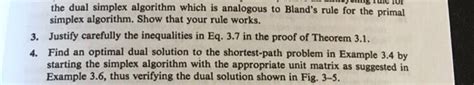 The Dual Simplex Algorithm Which Is Analogous To