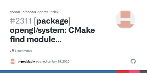 [package] opengl system cmake find module incompatible with standard